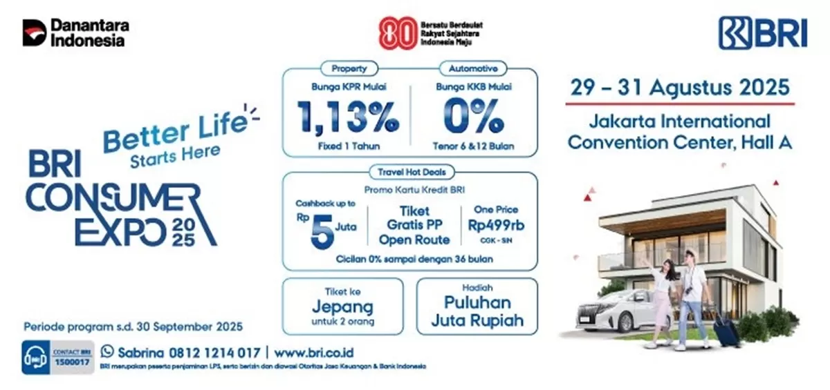 Raih Rumah Idaman Bunga 1,13%? BRI Expo 2025 Jawabnya - MerahMaron